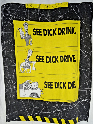 Vintage 80s MADD Mothers Against Drinking Single Stitch Humor Funny XL ...