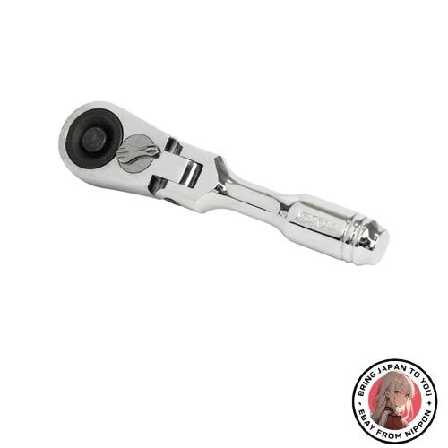 New SK11 Compact Stubby Flex Ratchet Handle 6.35mm 1/4" Drive SRH2CSF ...
