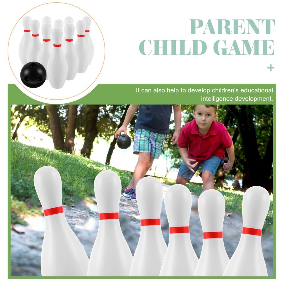 Plasitc Bowling Play Set Fun Indoor Outdoor Bowling Games Parent ...