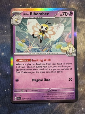 Pokémon TCG Lillie's Ribombee 067/159 Sv09: Journey Together Holo | eBay
