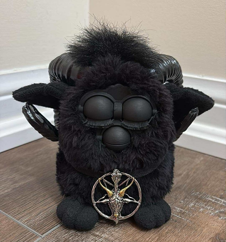 OOAK Furby The Dark Lord Gothic Satanic Goat Head Furby Non working art piece | eBay
