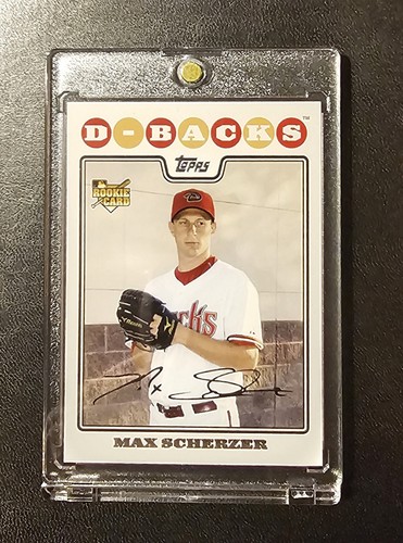 MAX SCHERZER ROOKIE 2008 TOPPS UPDATE #UH280 Rookie Baseball Card ...