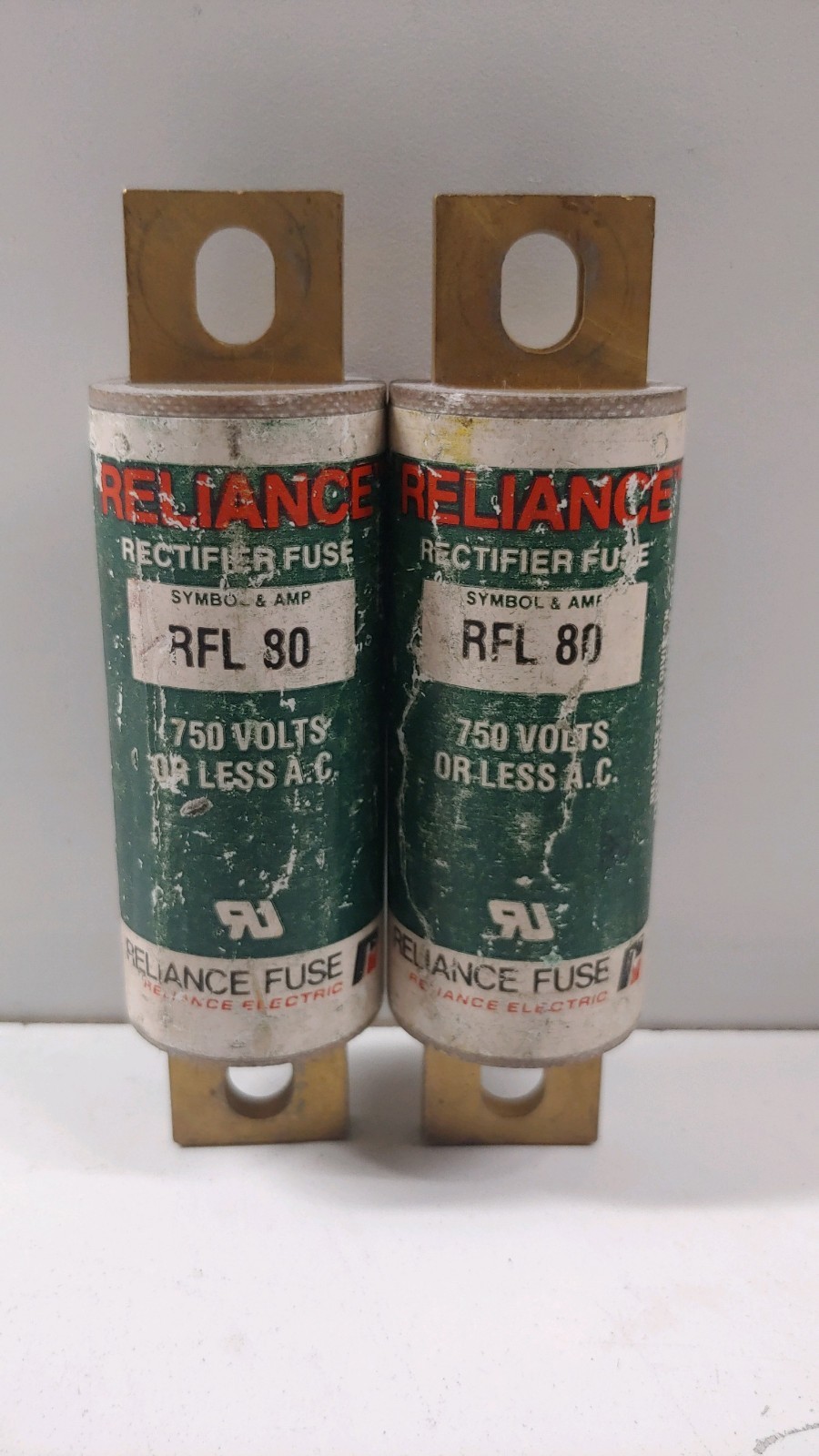 LOT OF (2) GUARANTEED GOOD! RELIANCE 80A 750V RECTIFIER FUSES RFL-80 | eBay