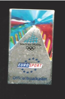 EURO SPORT TORINO 2006 OLYMPIC MEDIA PIN - 2026 MILANO-CORTINA TRADER ...
