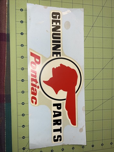 Pontiac Genuine Parts Vinyl Decal Sticker | eBay