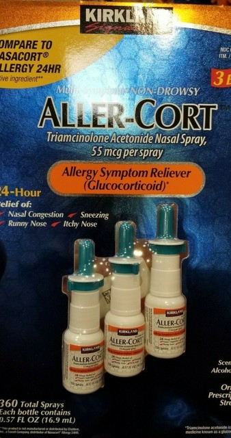 Kirkland Signature Aller-cort (compare to Nasacort) 3 Bottles for sale ...