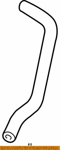 44348-60240 Toyota Hose, oil reservoir to pump, no.1 4434860240, New ...