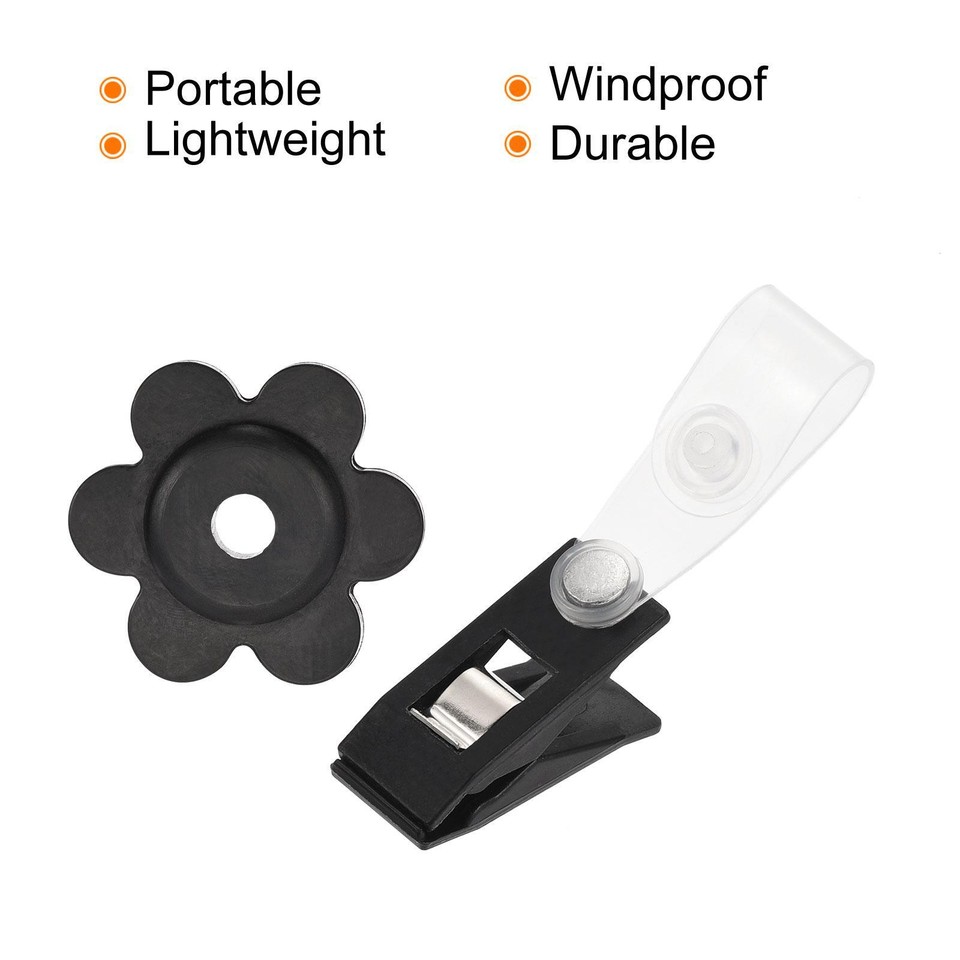 1 Set Garden Flag Rubber Stoppers 10pcs and Anti-Wind Clips 10pcs ...