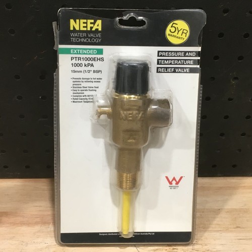 VALVE PRE & TEMP EXTENDED NEFA 15 MM 1000KPA PTR1000EHA - NEW - RRP ...