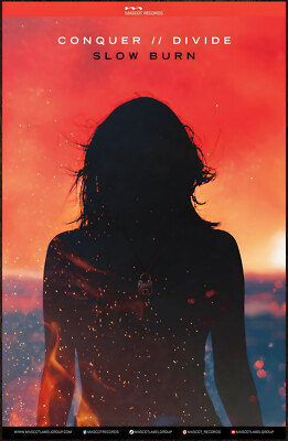 CONQUER DIVIDE Slow Burn 2023 Ltd Ed New RARE Tour Poster! Metalcore Heavy Metal | eBay Australia