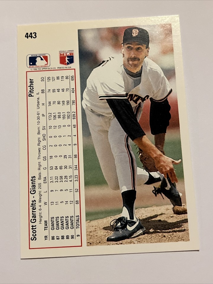 1991 Upper Deck #443 Scott Garrelts | eBay