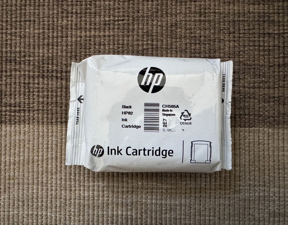 2017-20 Genuine HP 82 69ml DesignJet Ink Cartridge Black Noir CH565A ...