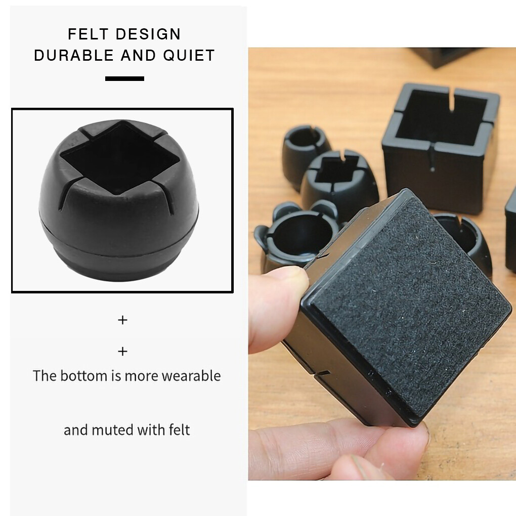 Chair Leg Protectors Reusable Removable Chair Foot Pads Anti-slip Anti ...