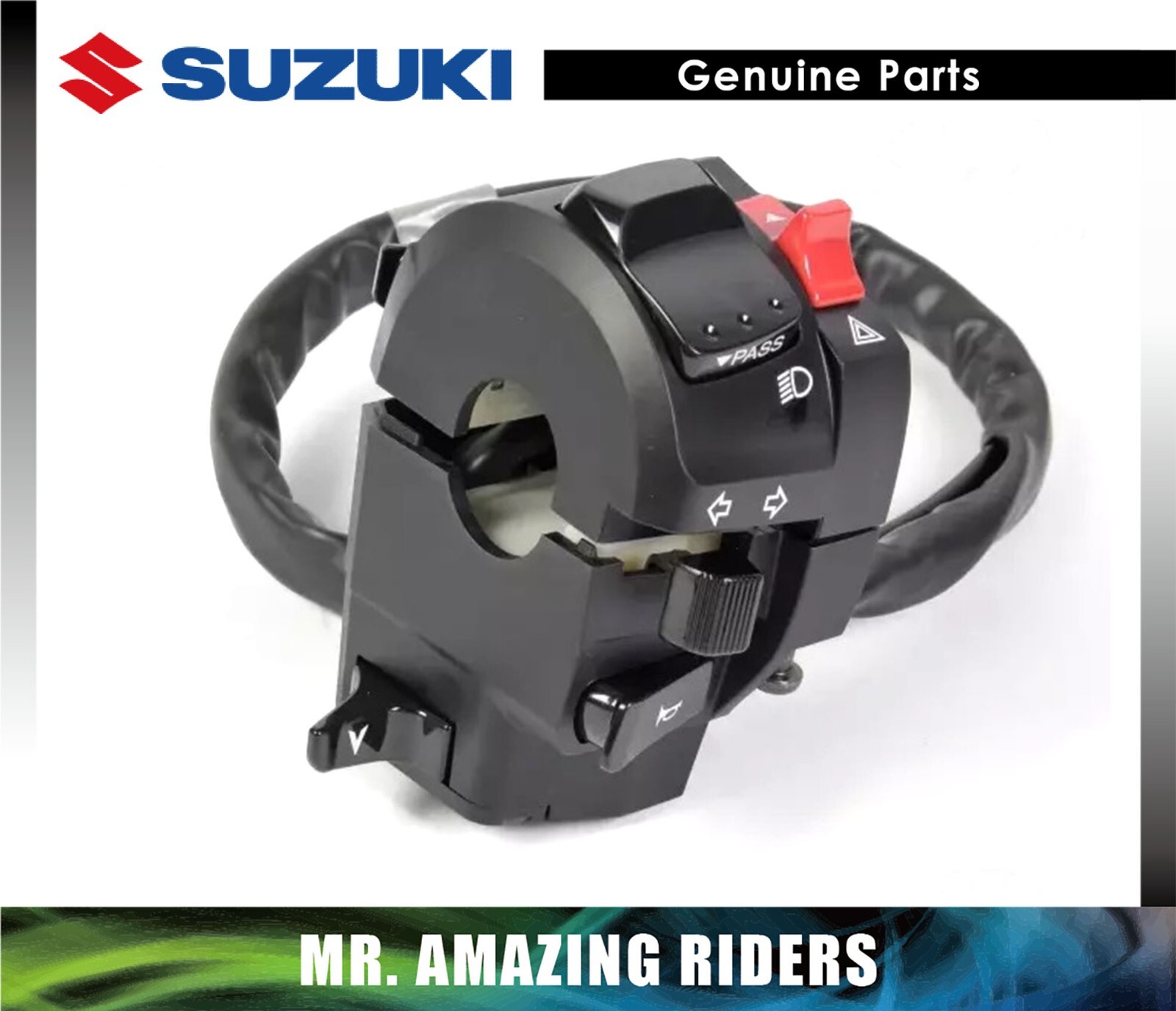 SUZUKI OEM 2009 - 2016 GSX-R1000 LH HANDLEBAR TURN SIGNAL SWITCH 37400 ...