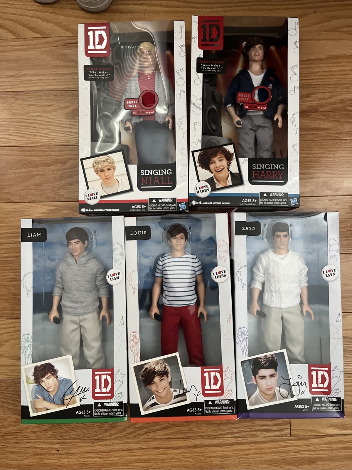 One Direction 12” Complete Set. Spotlight Collection Doll 1D 2012 By ...