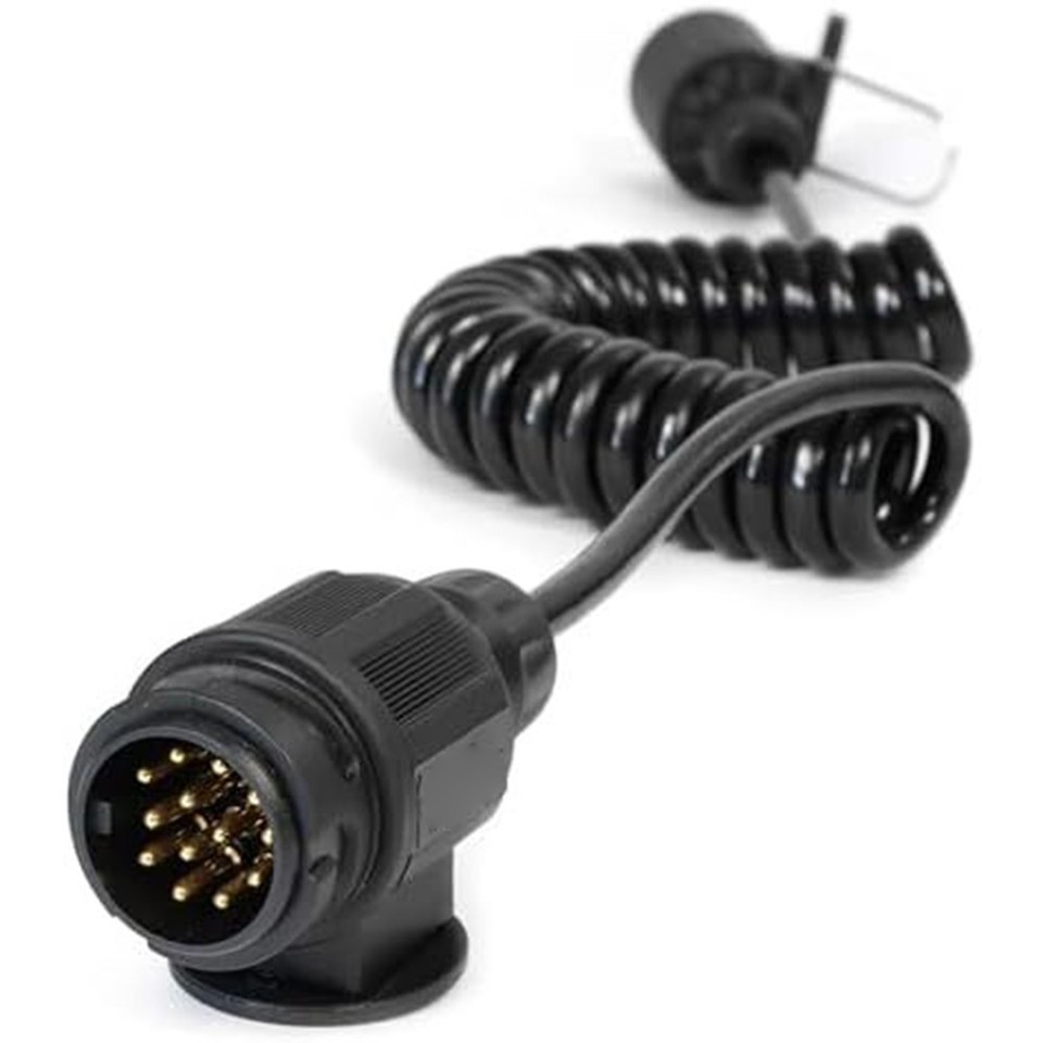 13 Pin Coiled Cable Trailer Cable Socket Heavy Duty Application 300 CM ...
