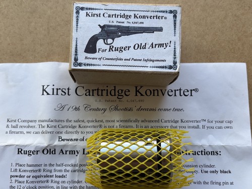 Ruger Old Army Kirst Konverter for the .45 LC (Stainless) | eBay