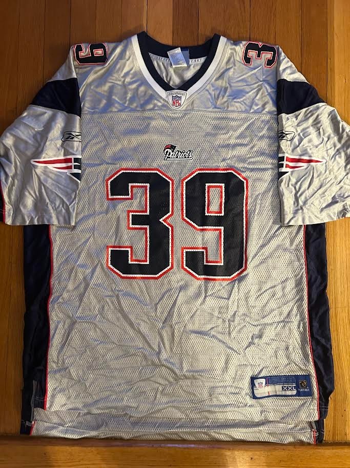 Reebok On Field # 39 MARONEY GREY NEW ENGLAND PATRIOTS JERSEY XXL-FREE ...