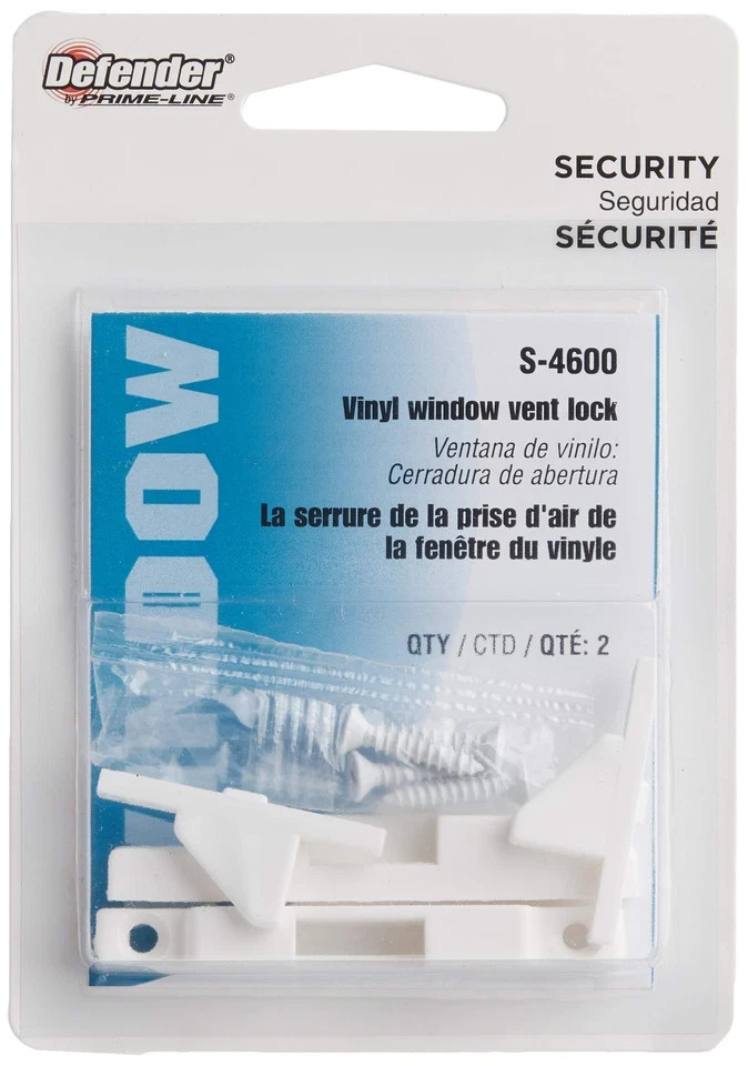 S 4600 Sliding Vinyl Window Vent Stop 21/4 In. Hole Center Spacing 2 ...