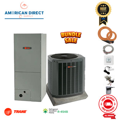 1.5 Ton TRANE AC Split System 14.3 SEER2 Multi Speed Central Ac System ...