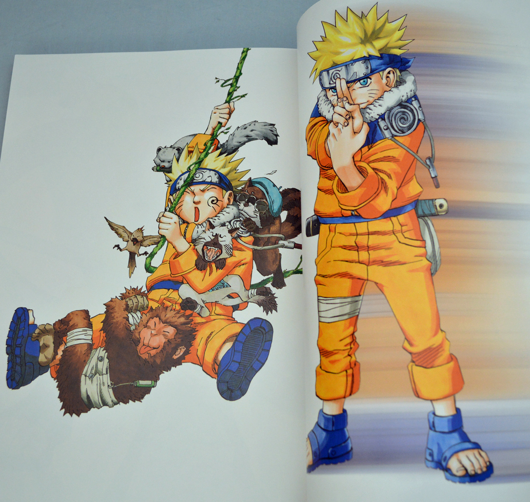 MASASHI KISHIMOTO Illustrated Art Works Book Uzumaki NARUTO w/Pinup new ...