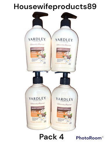 Yardley London Naturally Inspired Body Lotion Shea Butter 8.4oz (Pack 4 ...