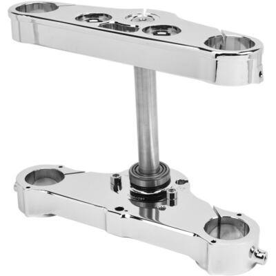 Hawg Halters HHI 49SLCR4 Chrome 4 Degree Triple Tree Rake 18-19 Harley ...