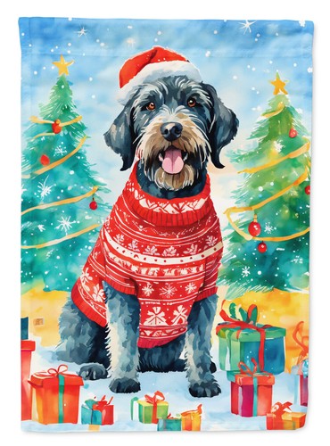 German Wirehaired Pointer Christmas Flag Canvas House Size DAC3470CHF ...