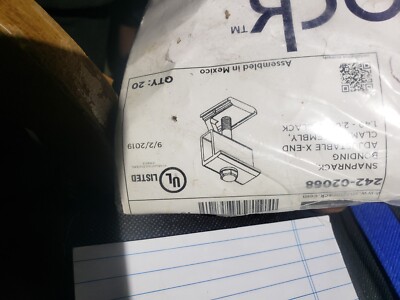 Solar Racking, Snap N rack 242.02068 Top down End clamps, black, 4 pack ...