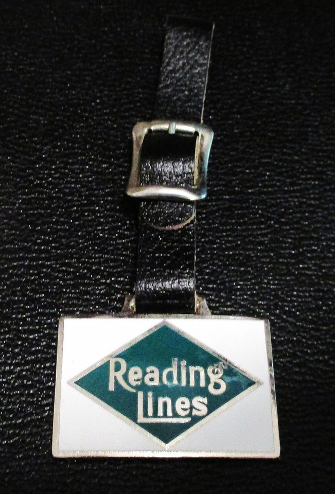 Reading Lines RAILROAD Trademark Logo Pocket Watch Fob RR Railway Train ...