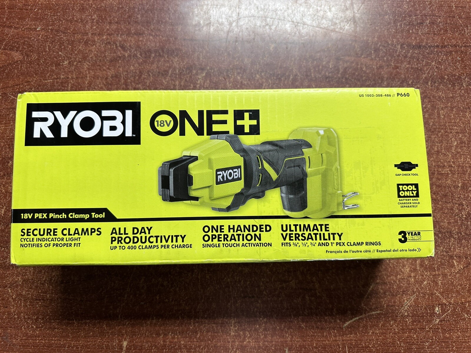 RYOBI 18-Volt Cordless PEX Tubing Clamp Tool P660 33287177592 | eBay