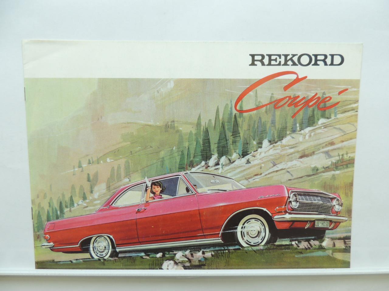 Opel Rekord Coupe Car Brochure Literature Specifications L9059 | eBay