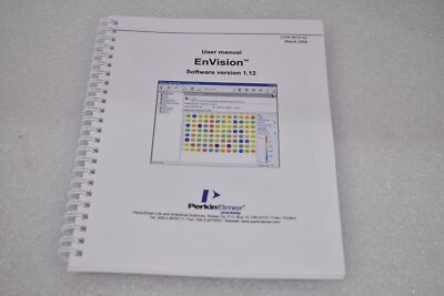 PERKIN ELMER ENVISION SOFTWARE VERSION 1.12 USER MANUAL | eBay
