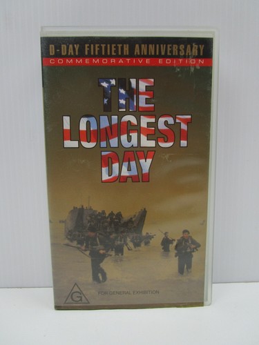 The Longest Day, D-Day, War WW2, VHS Tape, Vintage Video, Movie G | eBay