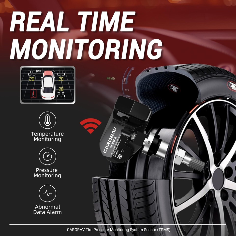 4-Pack Tire Pressure Monitoring System Sensor TPMS Compatible with ...