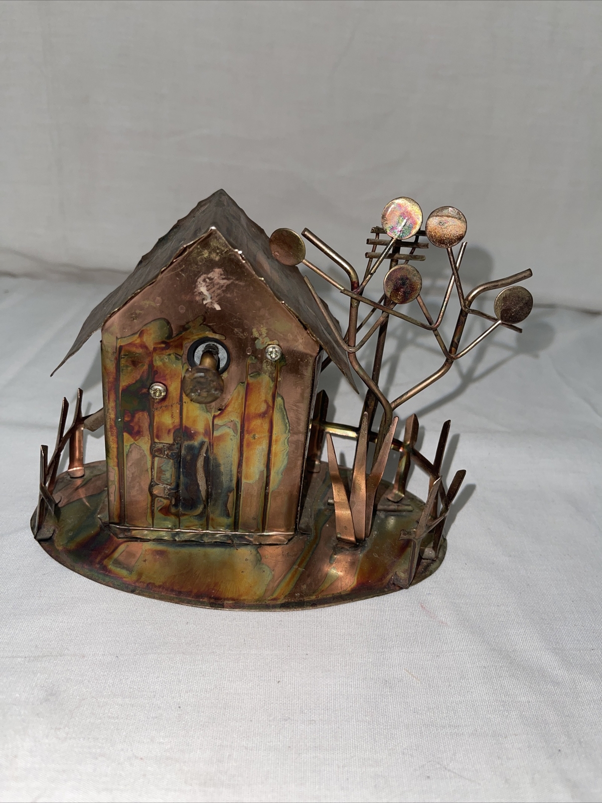 VINTAGE METAL COPPER MUSICAL SHED [MUSIC BOX WORKS] | eBay