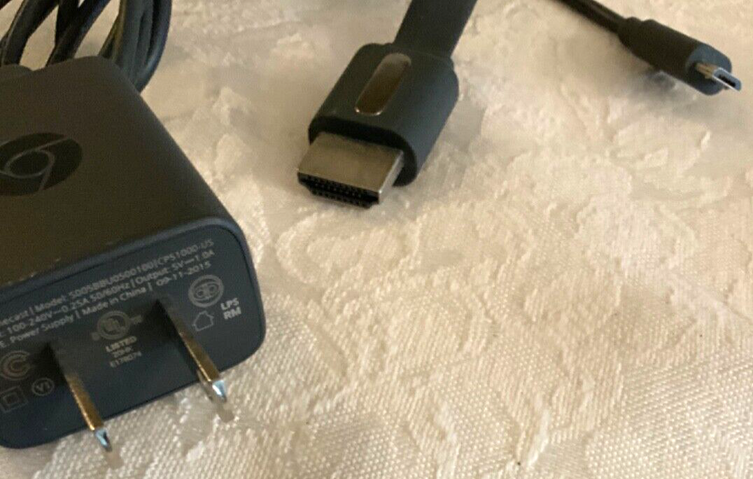 Google Chromecast 3rd Generation Gray Wired Model NC2-6A5 for sale ...