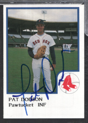Pat Dodson Red Sox Autographed 1986 ProCards w/COA 021224NPCD604 | eBay