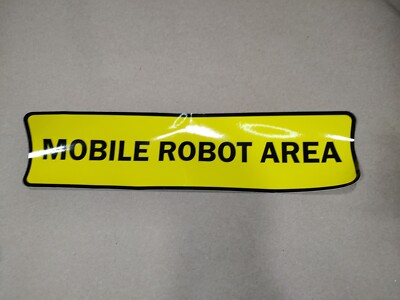 Lot Of 70, Mobile Robot Area Decals, 16" x 4", Safety Sticker Robot ...