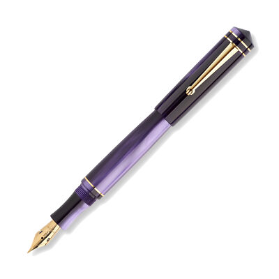 Delta Write Balance Fountain Pen in Purple - 1.1mm Stub Nib - NEW in ...