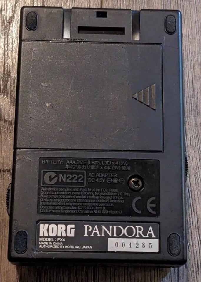 Blue Korg Toneworks Pandora PX4 Guitar Personal Multi Effects Processor ...