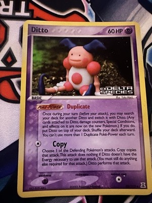 Pokémon Ditto Mr. Mime 38/113 EX Delta Species HP Stamped Reverse Holo ...