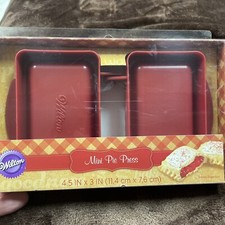 Wilton 2 Red Mini Rectangle Pie Press Pastries Appetizer Filled ...