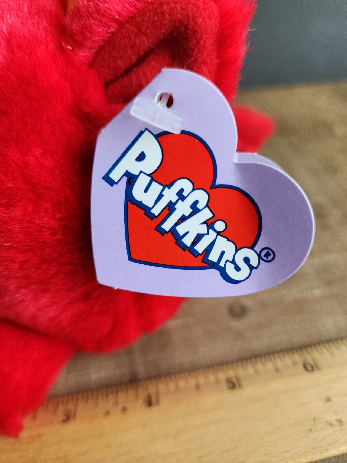 Vintage 1997 PUFFKINS LIMITED EDITION RED DEVIL Halloween Stuffed PLUSH ...