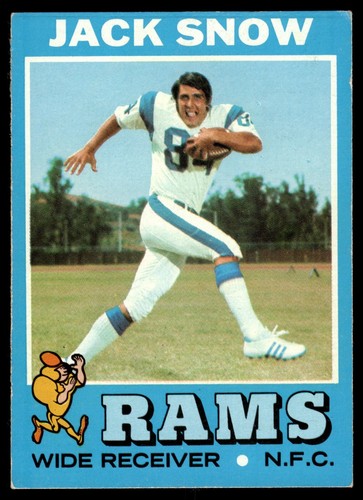 1971 Topps - Jack Snow #44 Rams | eBay