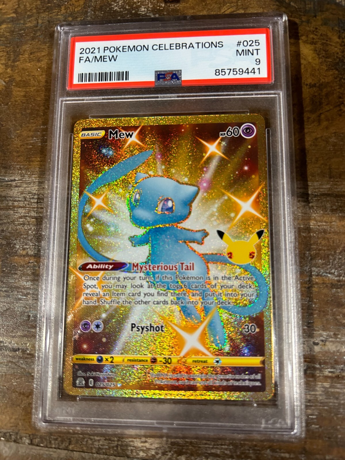 POKEMON 2021 Celebrations Full Art MEW #025 PSA 9 Mint RARE 2 | eBay