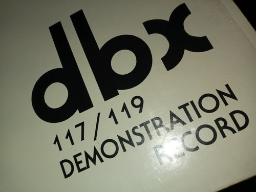 Dbx 120 series Audiophile test press,117/119 Demonstration vinyl record ...