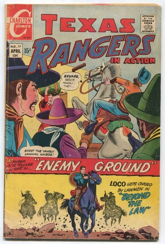 Texas Rangers in Action #77 - CHARLTON COMICS, 1970 | eBay