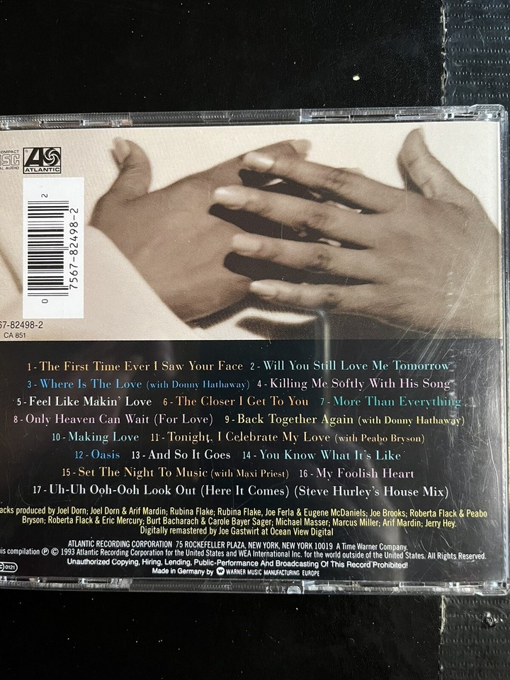 Roberta Flack Softly With These Songs 17 Track Greatest Hits Cd Soul R ...