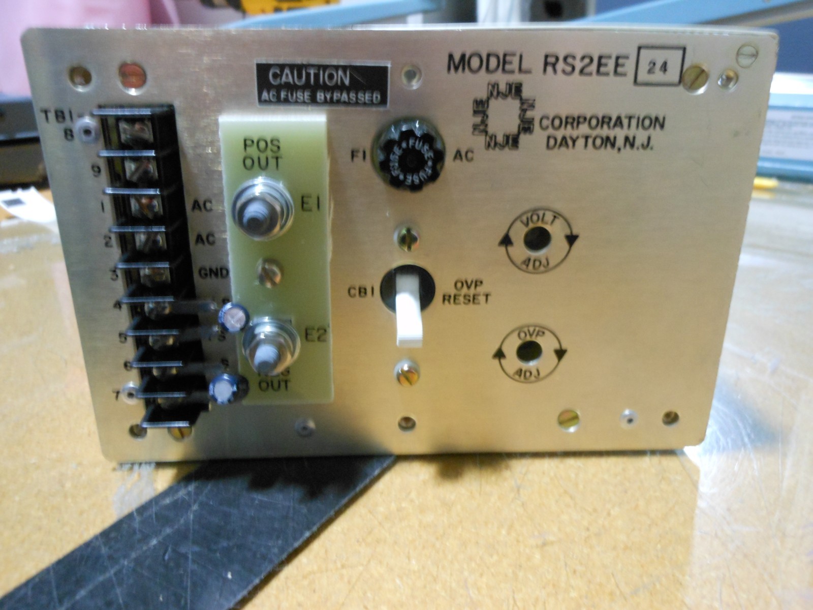 NJE POWER SUPPLY PART # RS2EE24-OVP-SS NSN: 6130-00-409-2399 RS2EE24 ...